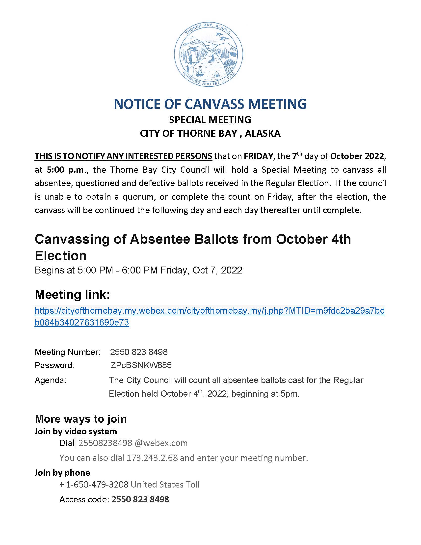 Preliminary Election Results from October 4th Regular Municipal ...